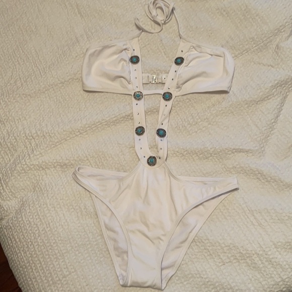 Swim | White Grecian One Piece Bathing Suit | Poshmark